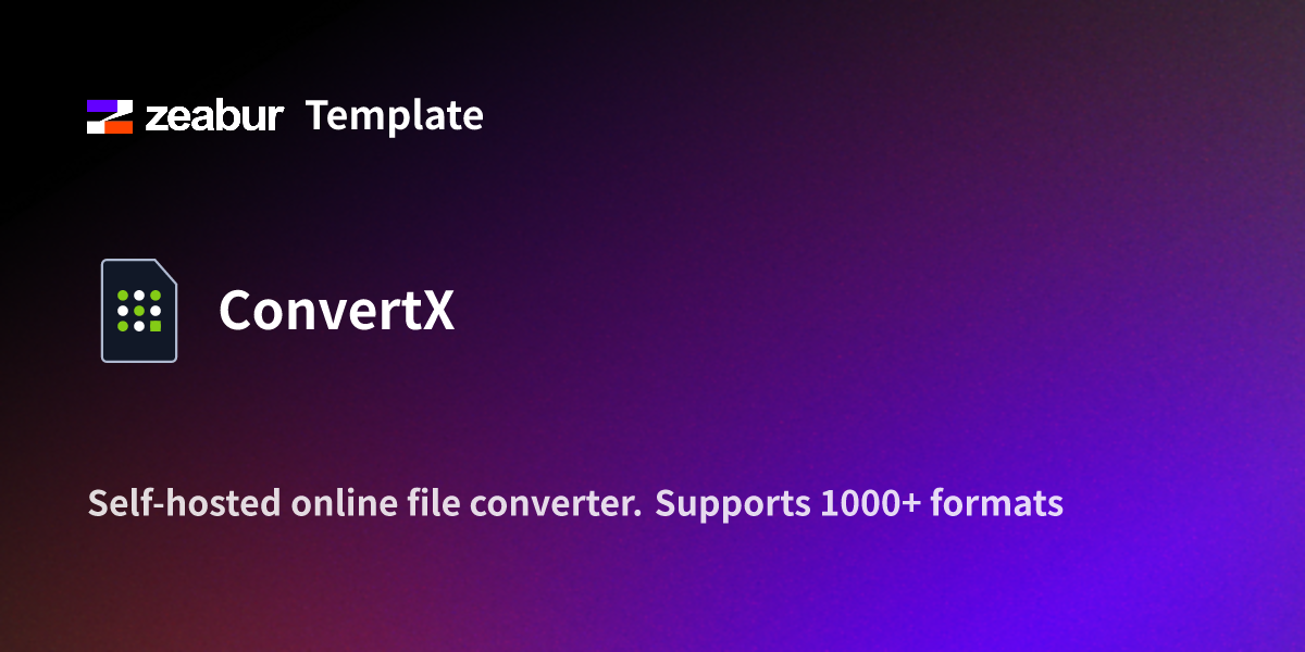 ConvertX Deploy Guide