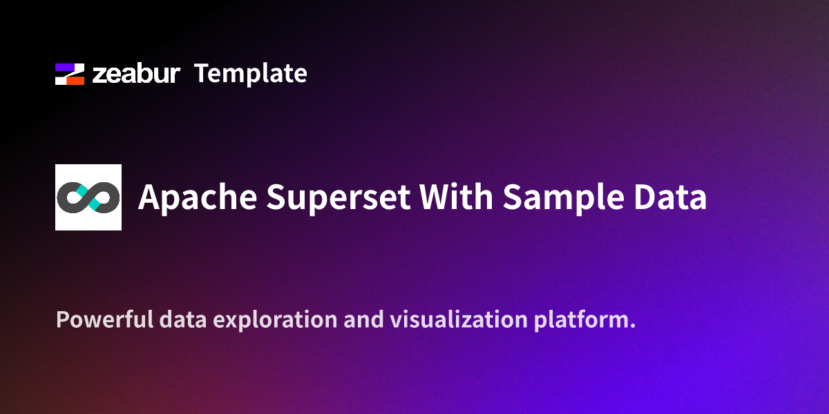 Apache Superset With Sample Data 部署教程