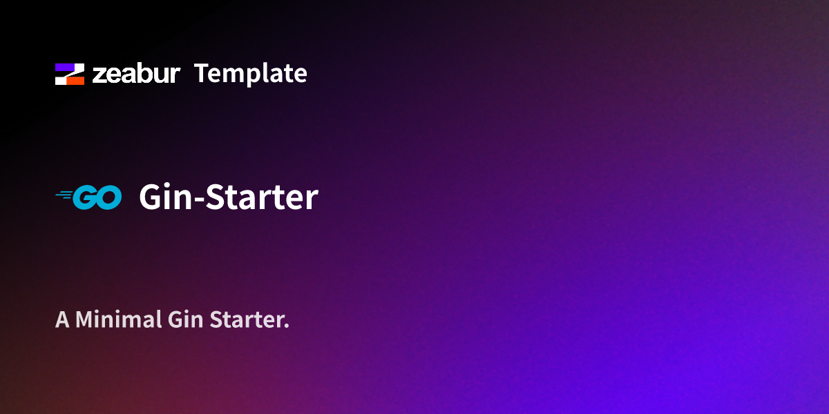 Gin-Starter Deploy Guide