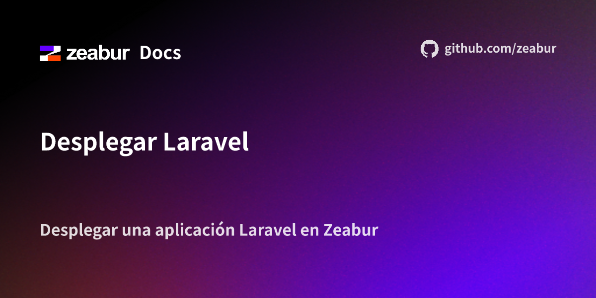 Desplegar Laravel - Zeabur