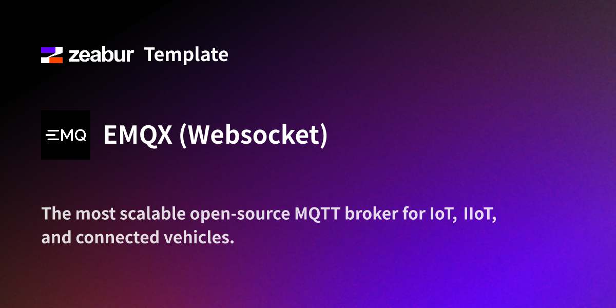 EMQX (Websocket) Deploy Guide
