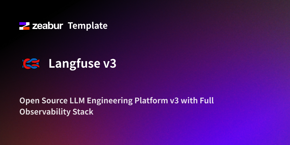 Langfuse v3 Deploy Guide