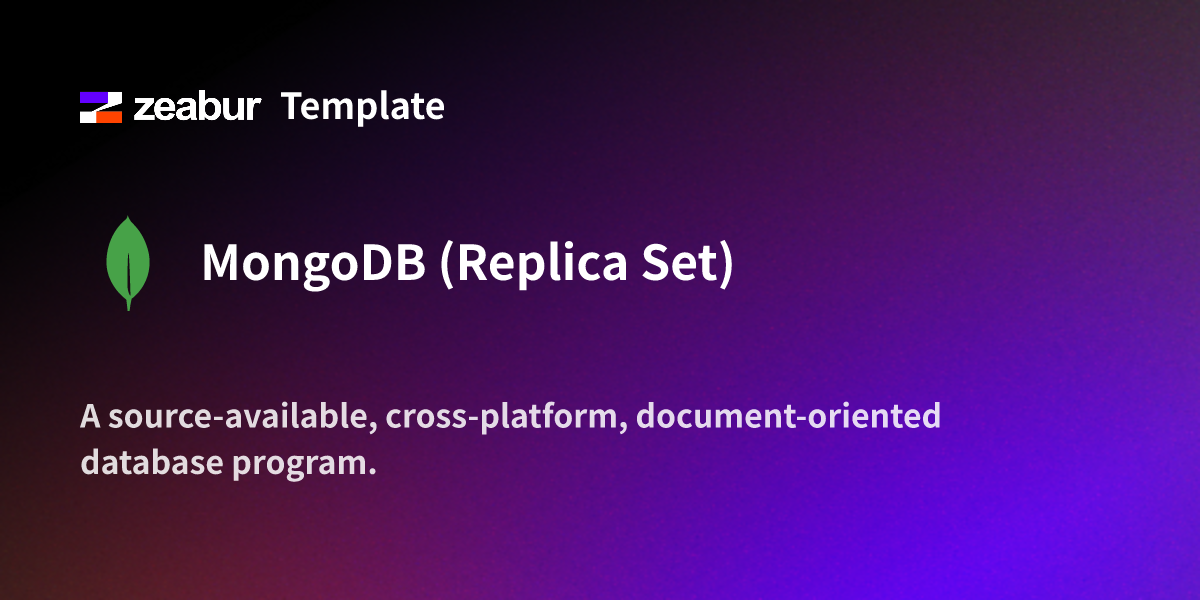 MongoDB (Replica Set) Deploy Guide
