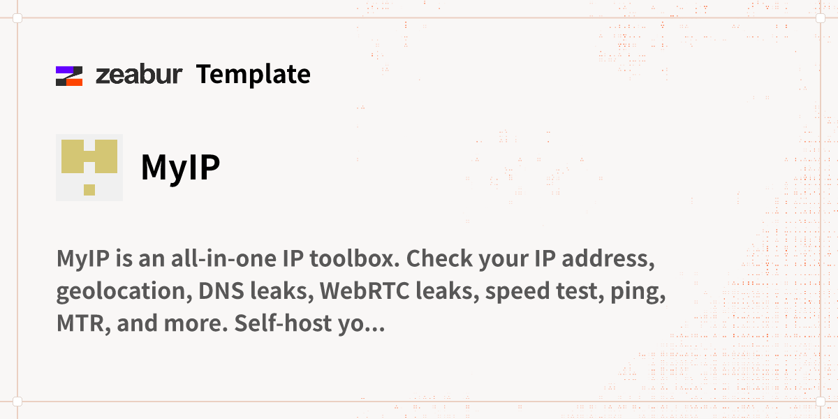 MyIP Deploy Guide