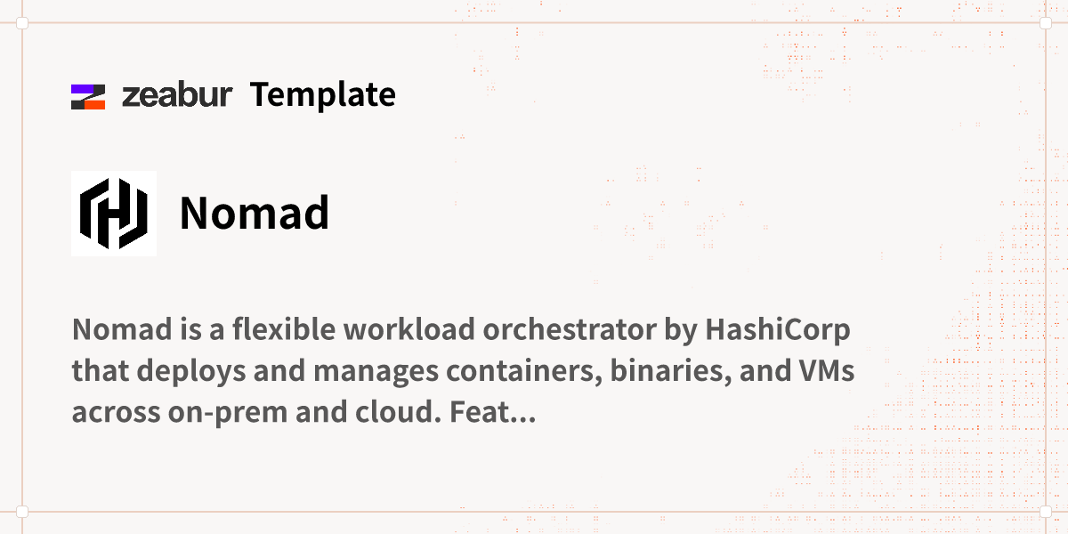 Nomad Deploy Guide