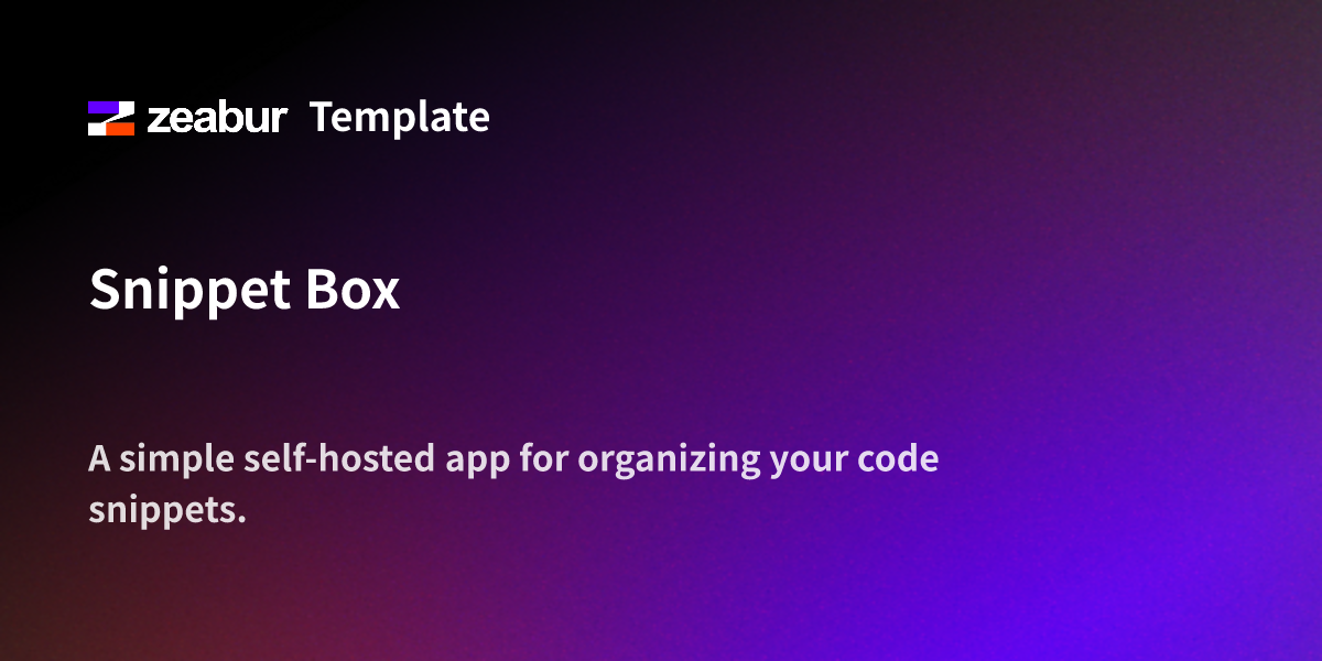 Snippet Box Panduan Deploy