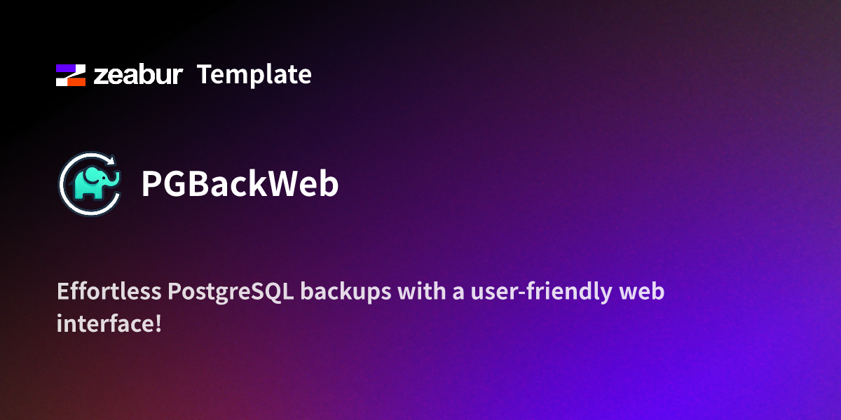 PGBackWeb Deploy Guide