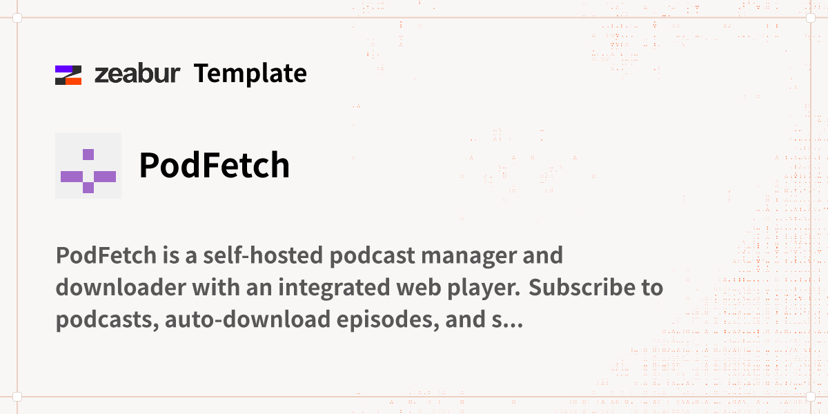 PodFetch Deploy Guide