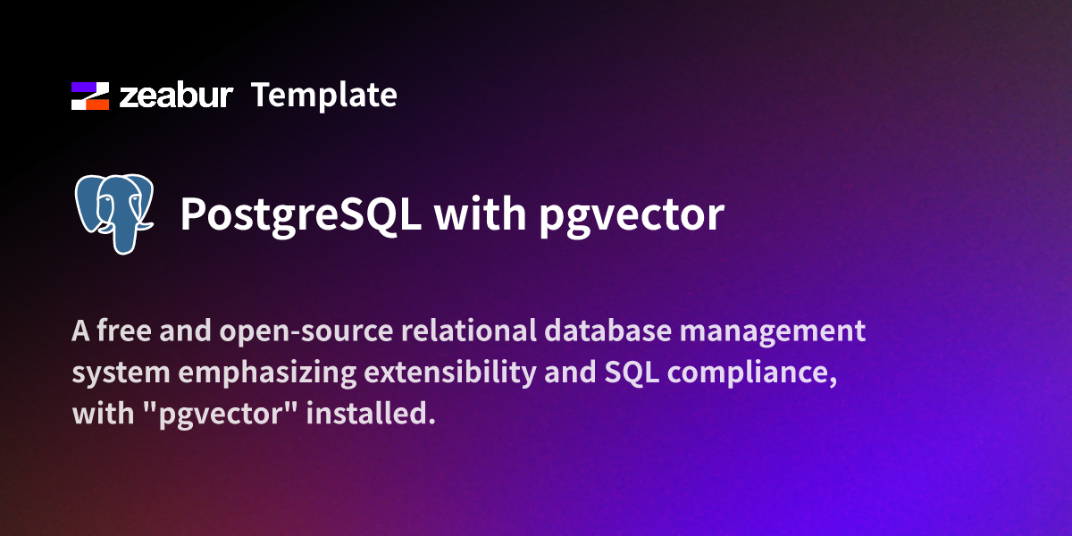 PostgreSQL with pgvector Deploy Guide