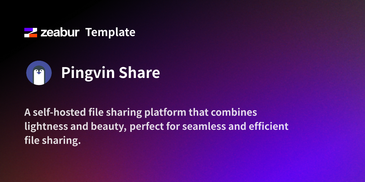 Pingvin Share Deploy Guide