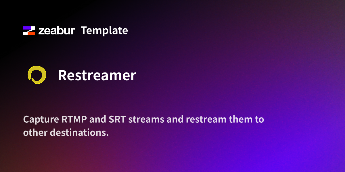 Restreamer Deploy Guide