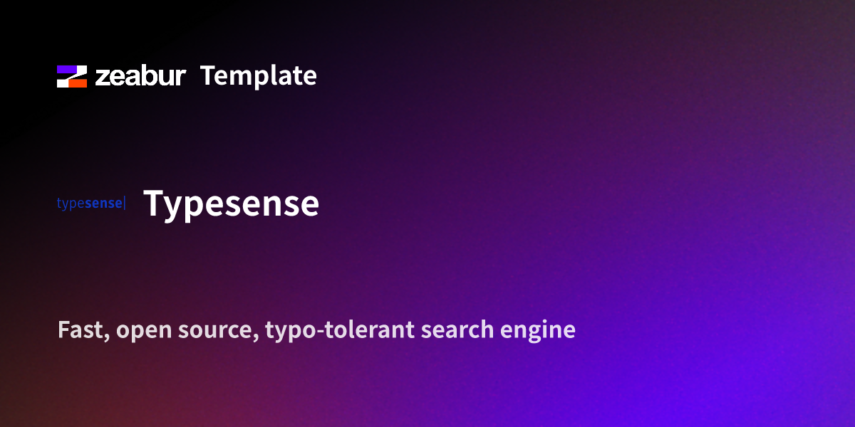 Typesense Deploy Guide