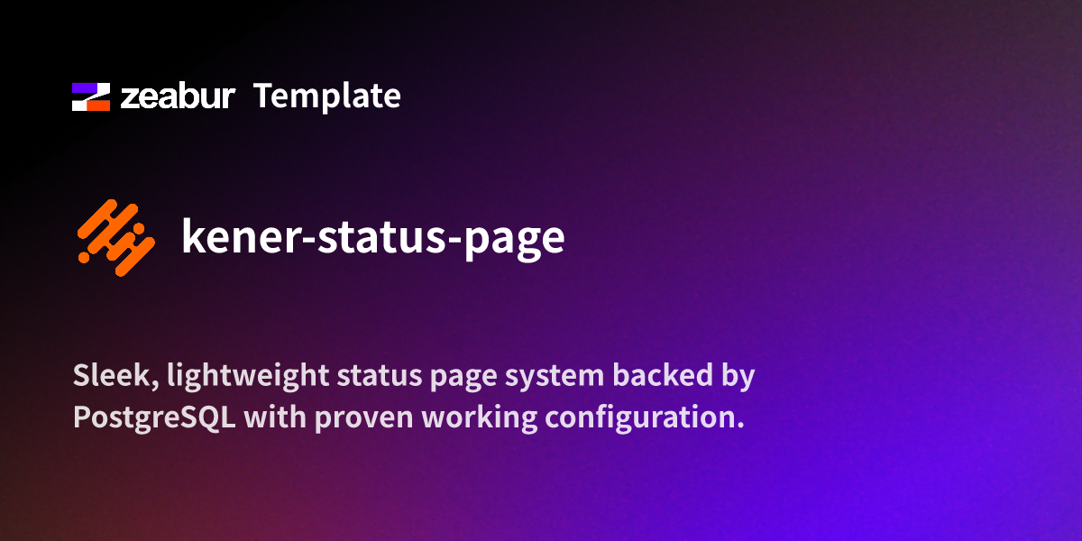 kener-status-page Guía de implementación