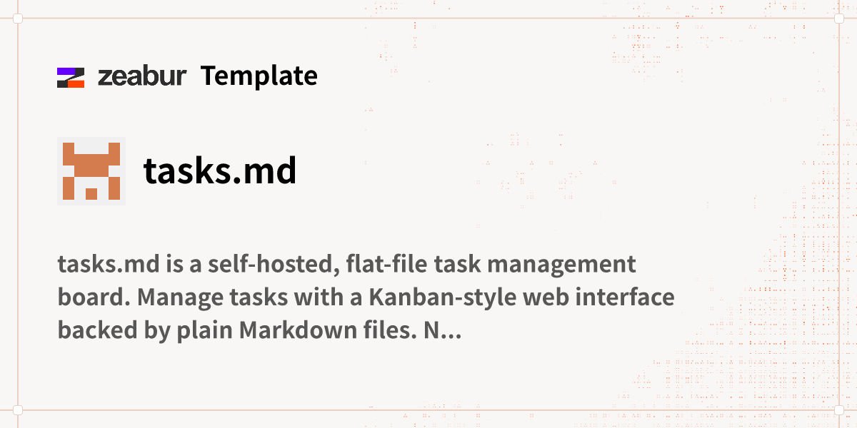 tasks.md Deploy Guide